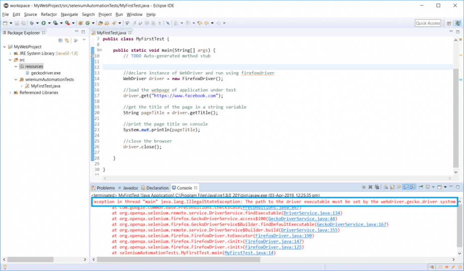 Running Selenium Test On FireFox Browser - TutorialCup