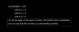 Self Dividing Numbers - Check if all digits of a number divide it
